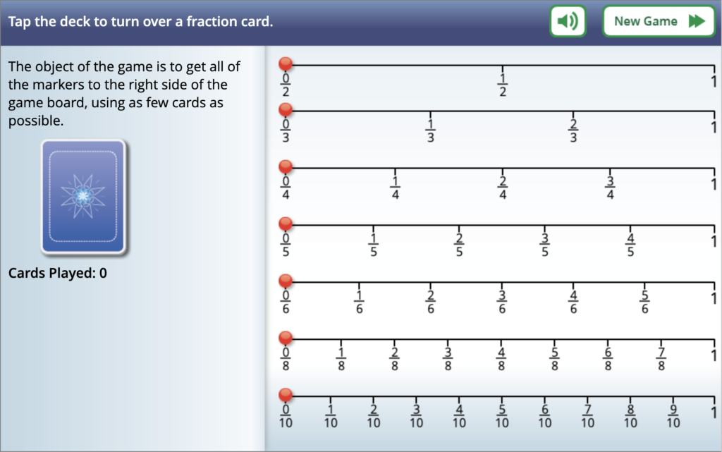 Fraction Game | NCTM (WRDSB@Home)